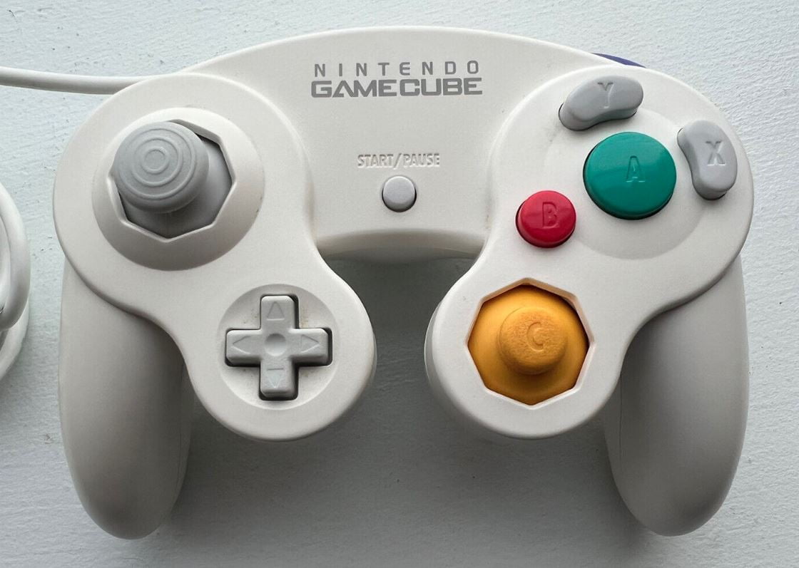 Authentic GameCube Classic Wired Controller - White - Rare - Excellent ...