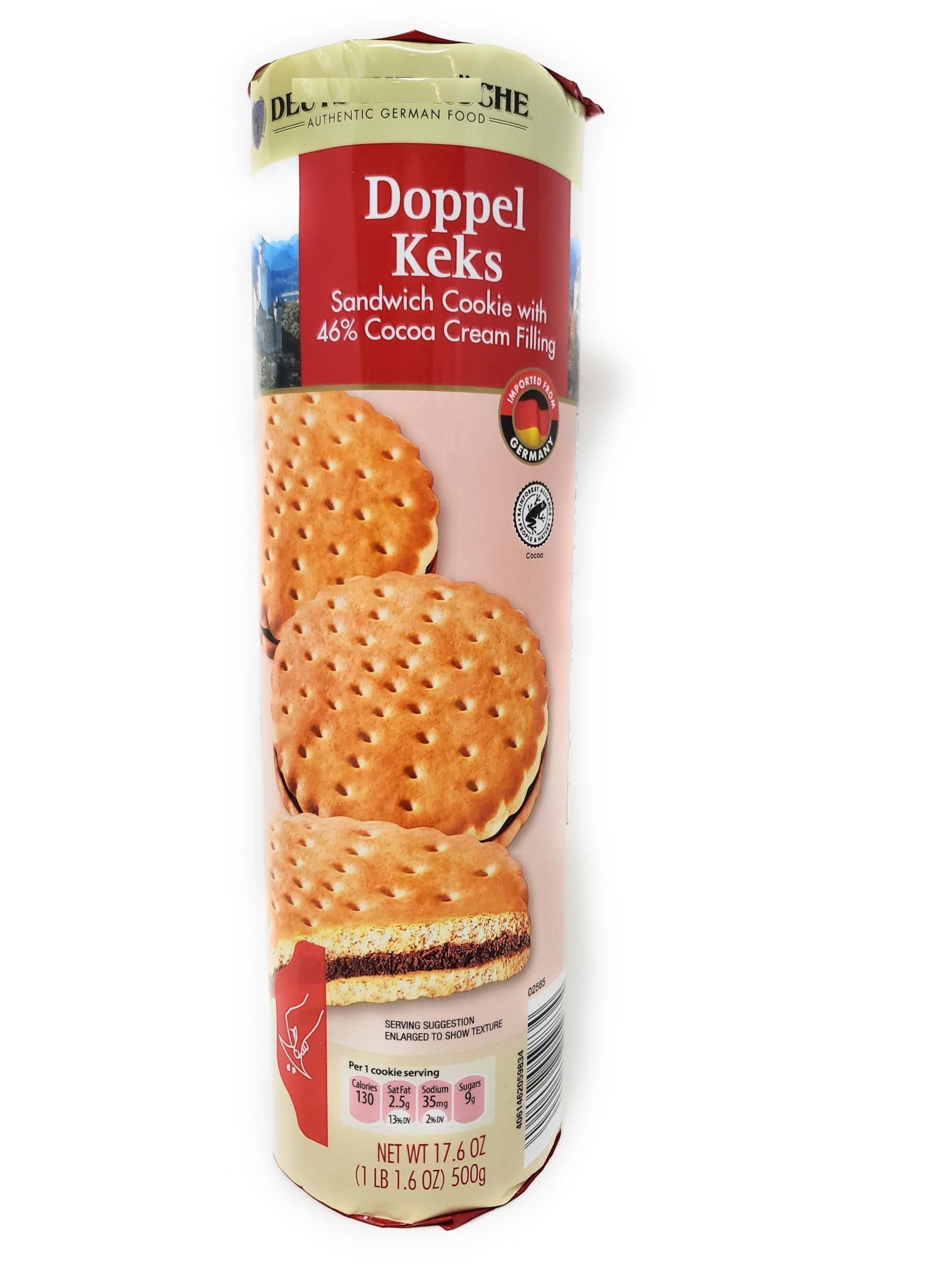 Authentic German Food, AJH3 Doppel Keks Sandwich Cookies with 46% Cocoa ...