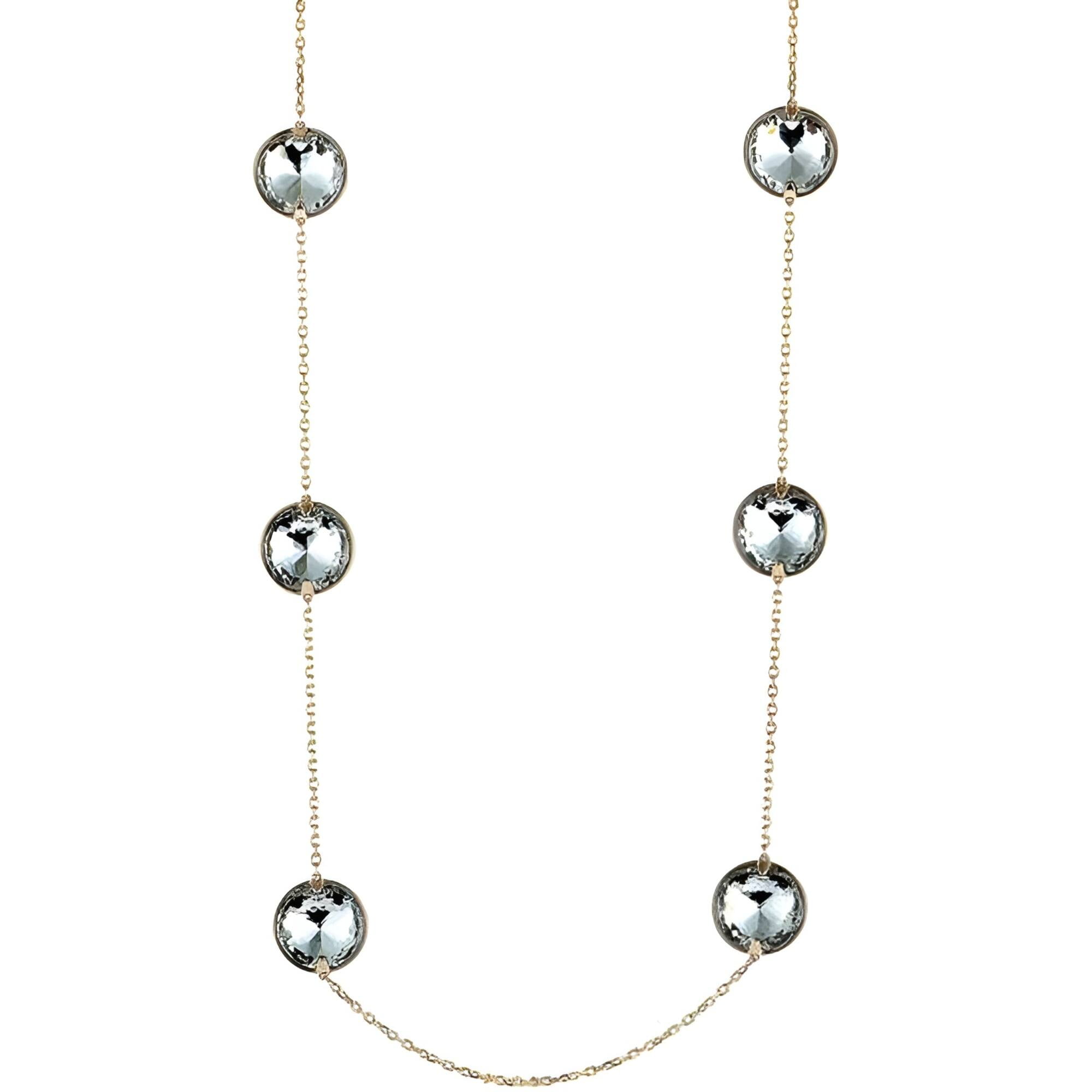 Authentic Globe Strandage Necklace, White 5278362 Length: 31 1/2 in ...