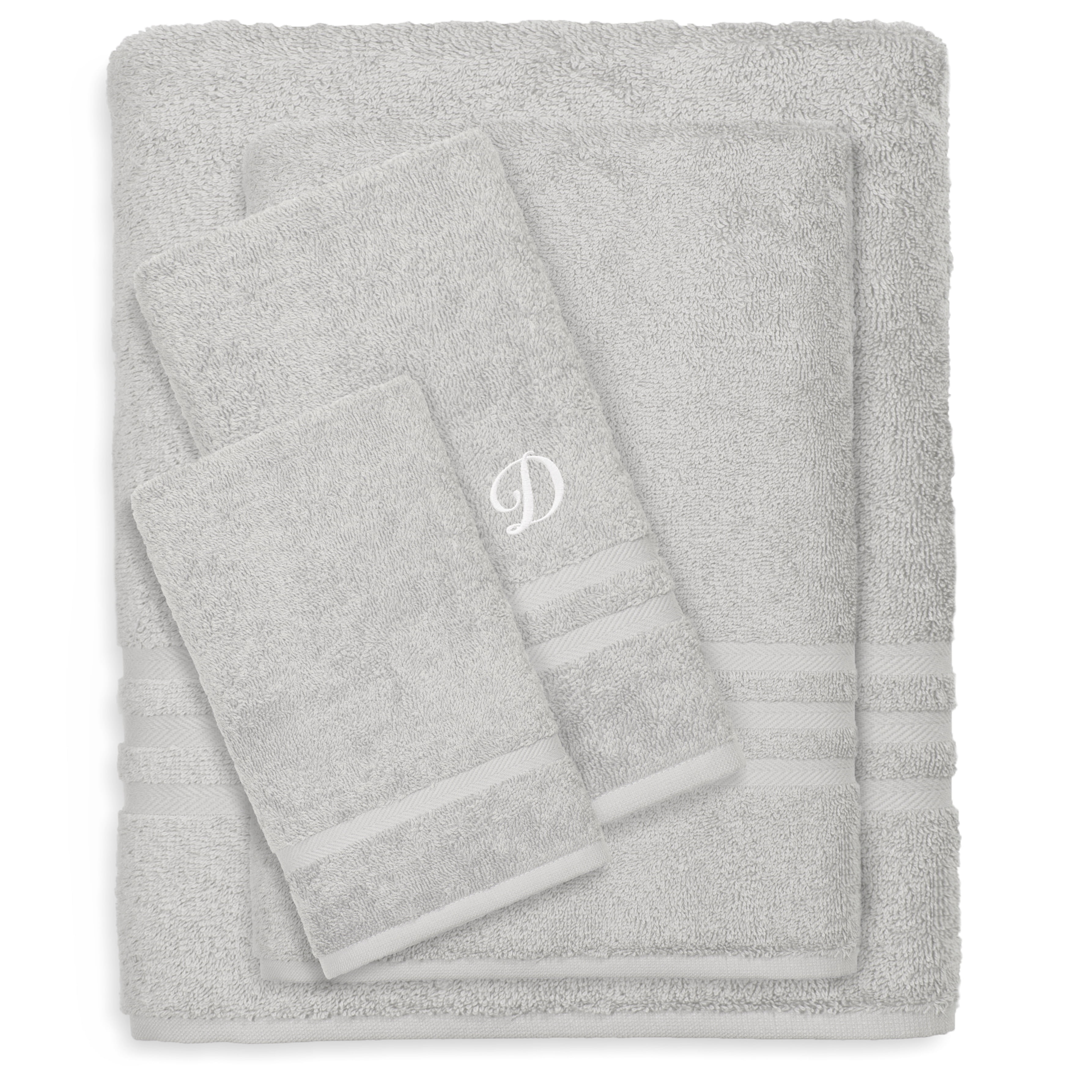 Authentic Hotel and Spa 100% Turkish Cotton 4PC Denzi Towel Set. D ...
