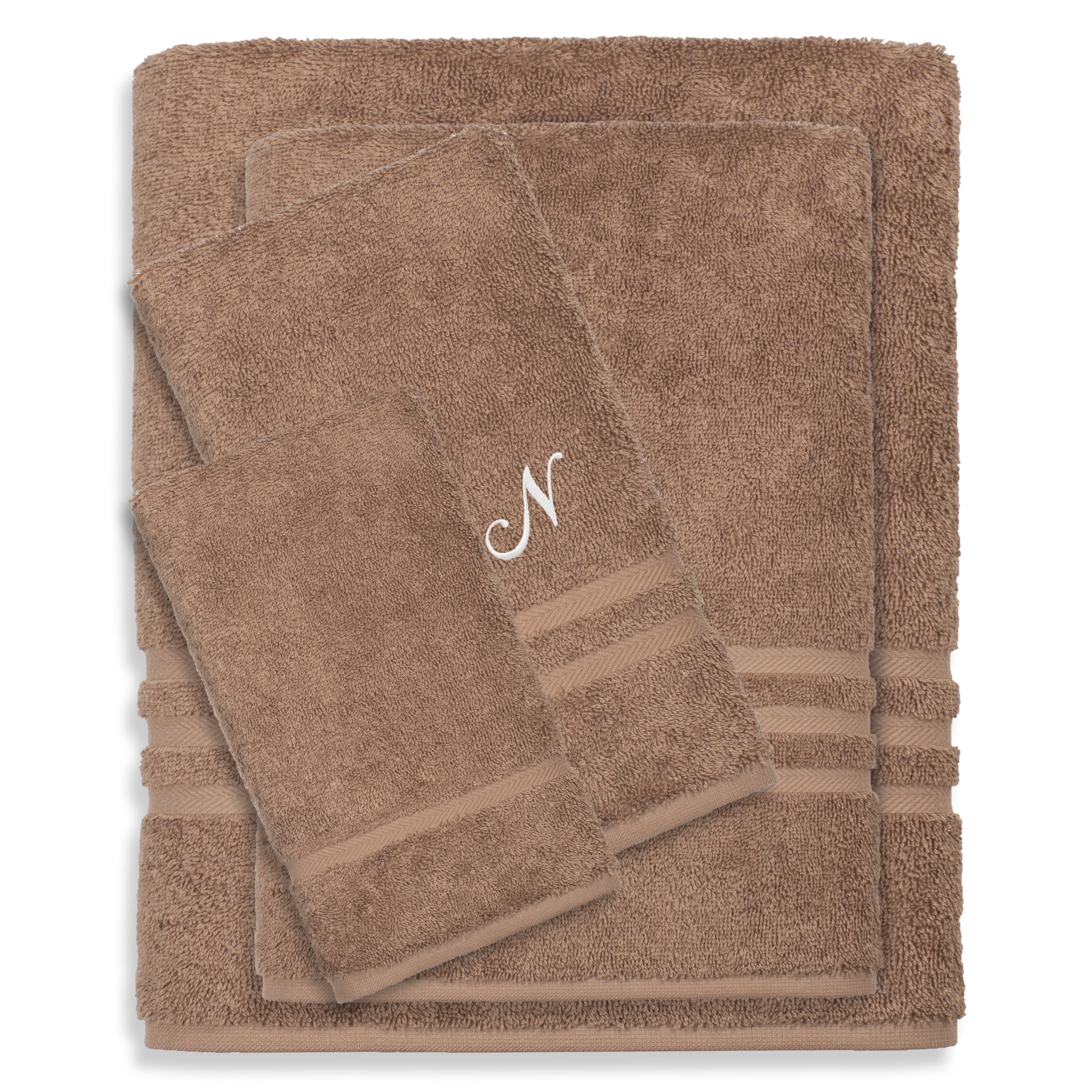 Authentic Hotel and Spa 100% Turkish Cotton 4PC Denzi Towel Set. N ...