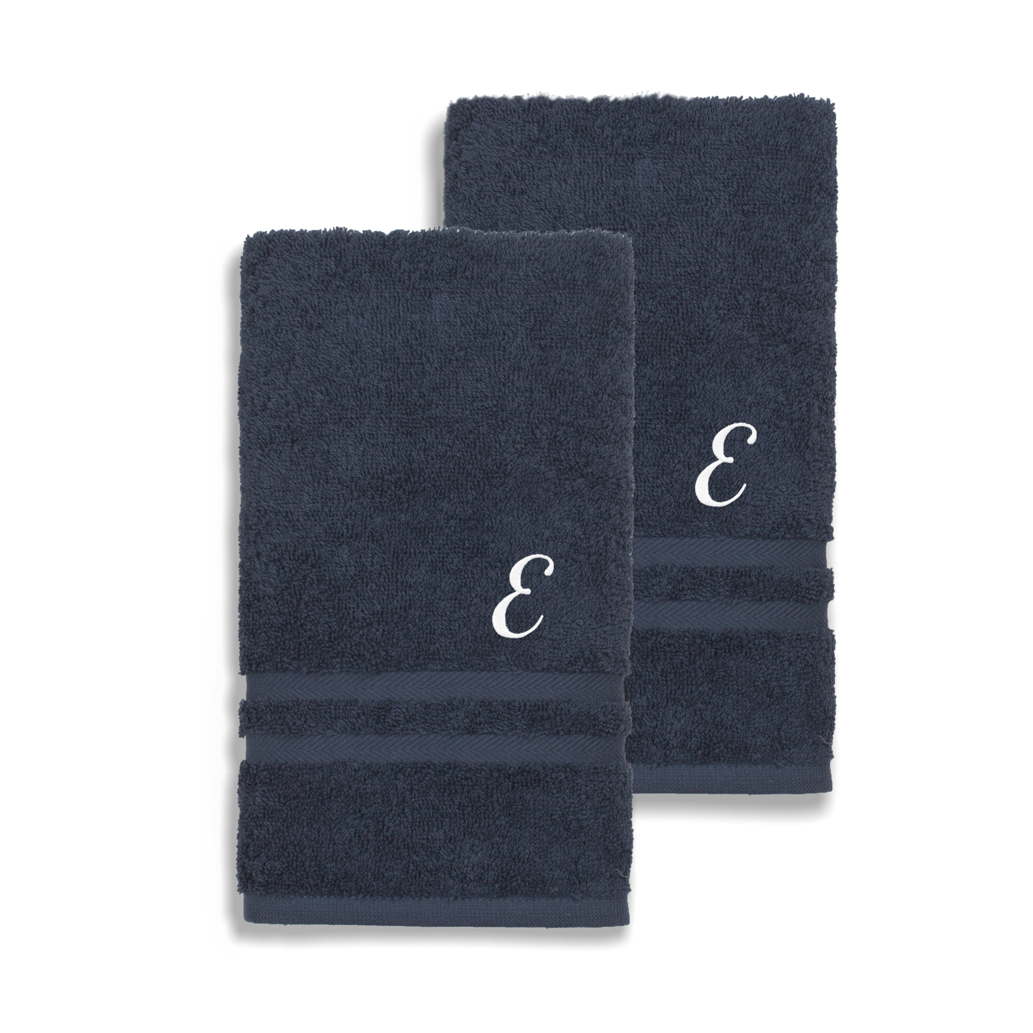 Authentic Hotel and Spa Omni Turkish Cotton Terry Set of 2 Navy Blue ...