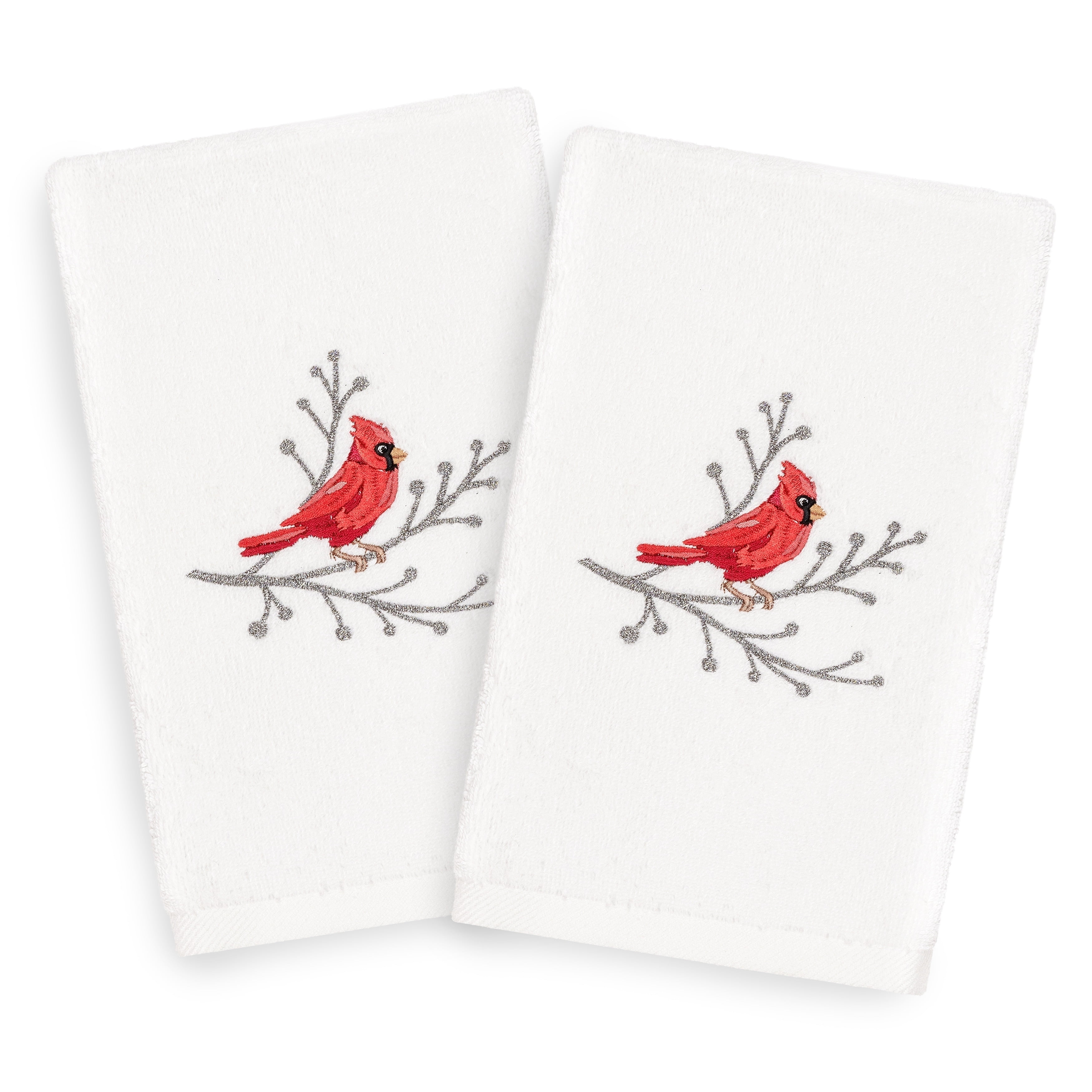 Authentic Hotel and Spa Turkish Cotton Cardinal White Set of 2 Hand ...