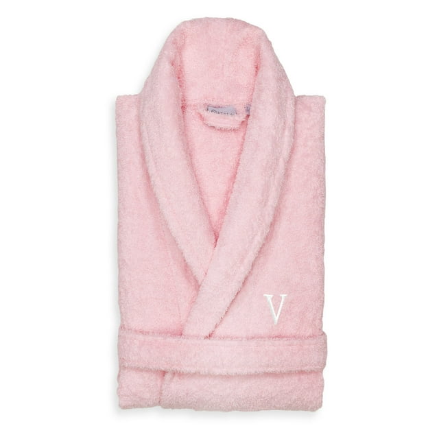 Authentic Hotel and Spa Unisex Pink Turkish Cotton Terry Bath Robe with ...