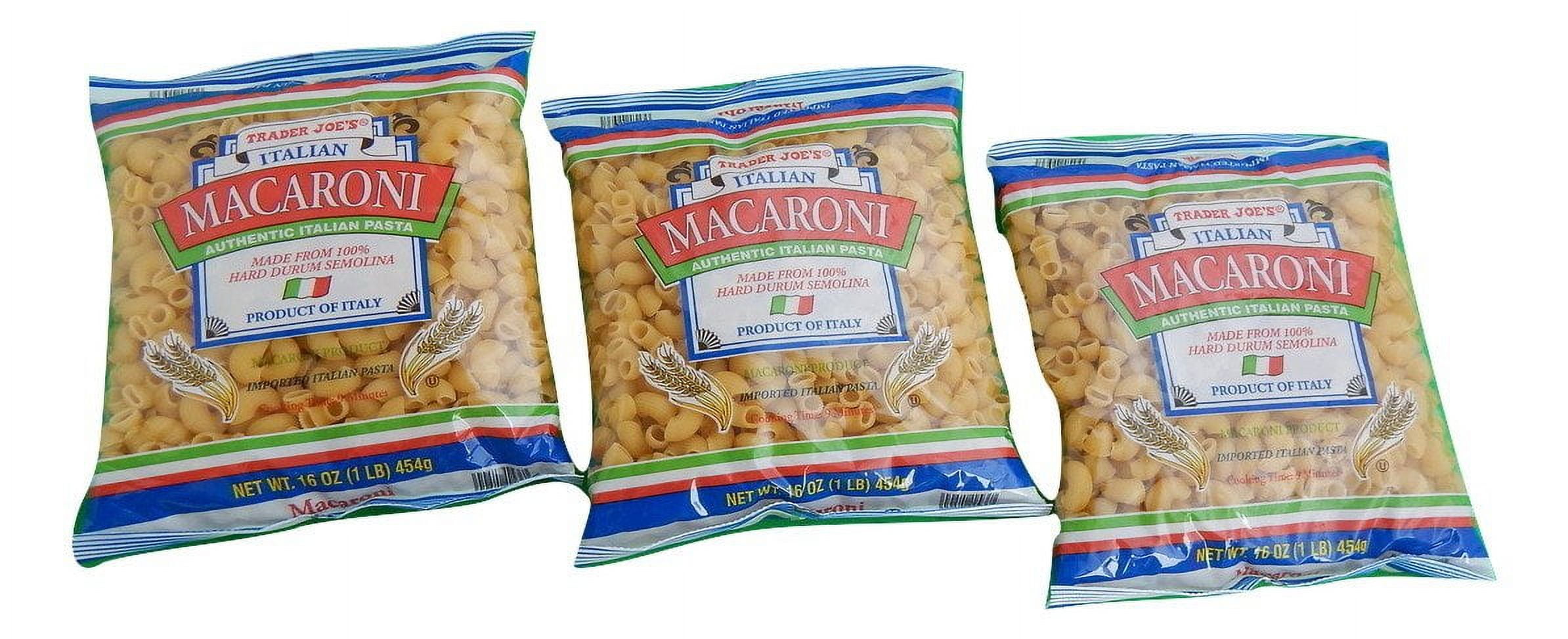 Authentic Imported Italian Macaroni Pasta, 1-Lb Bag (Pack of 3 ...