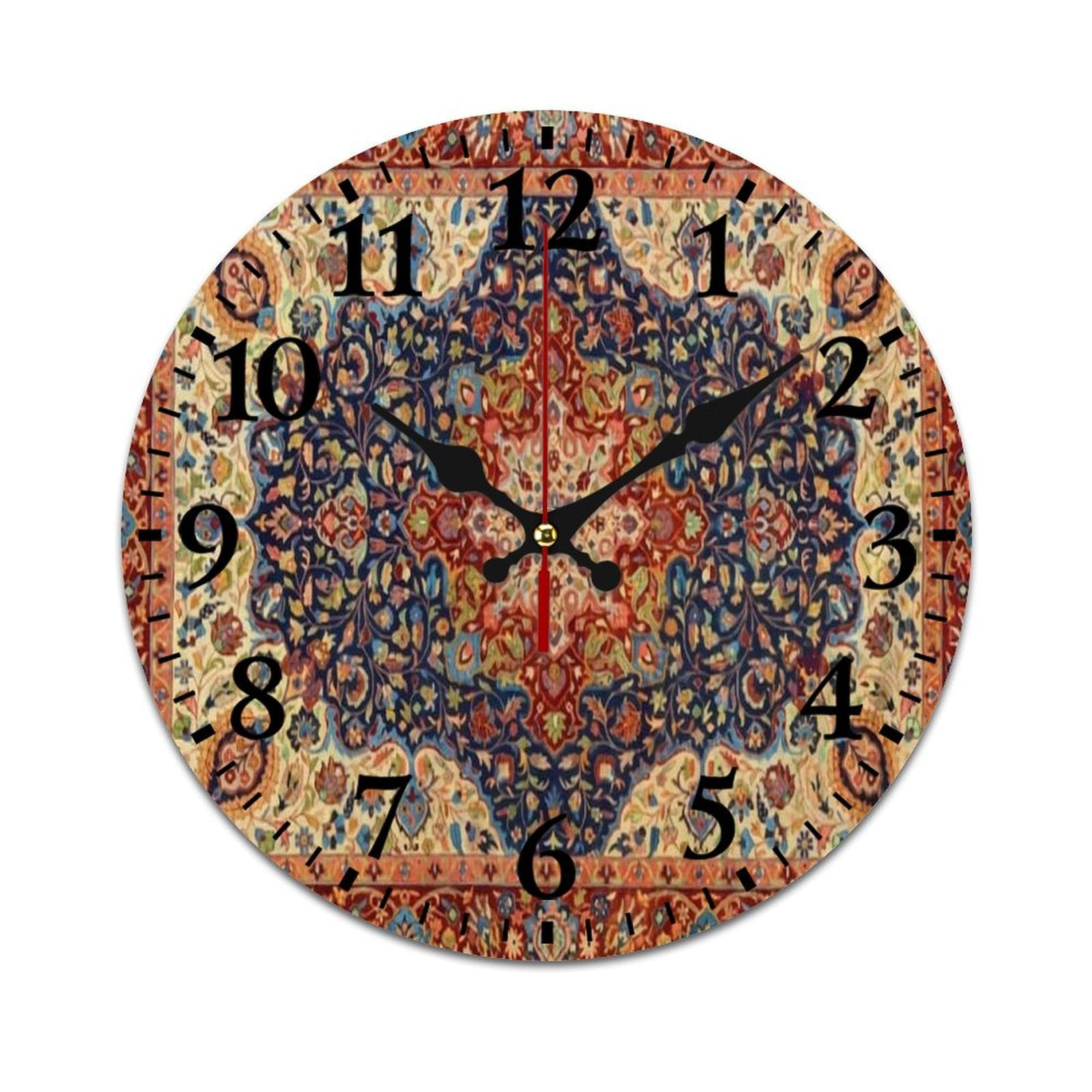 Authentic Indo Pattern Wall Clock Modern Design Clocks Wall Hanging ...