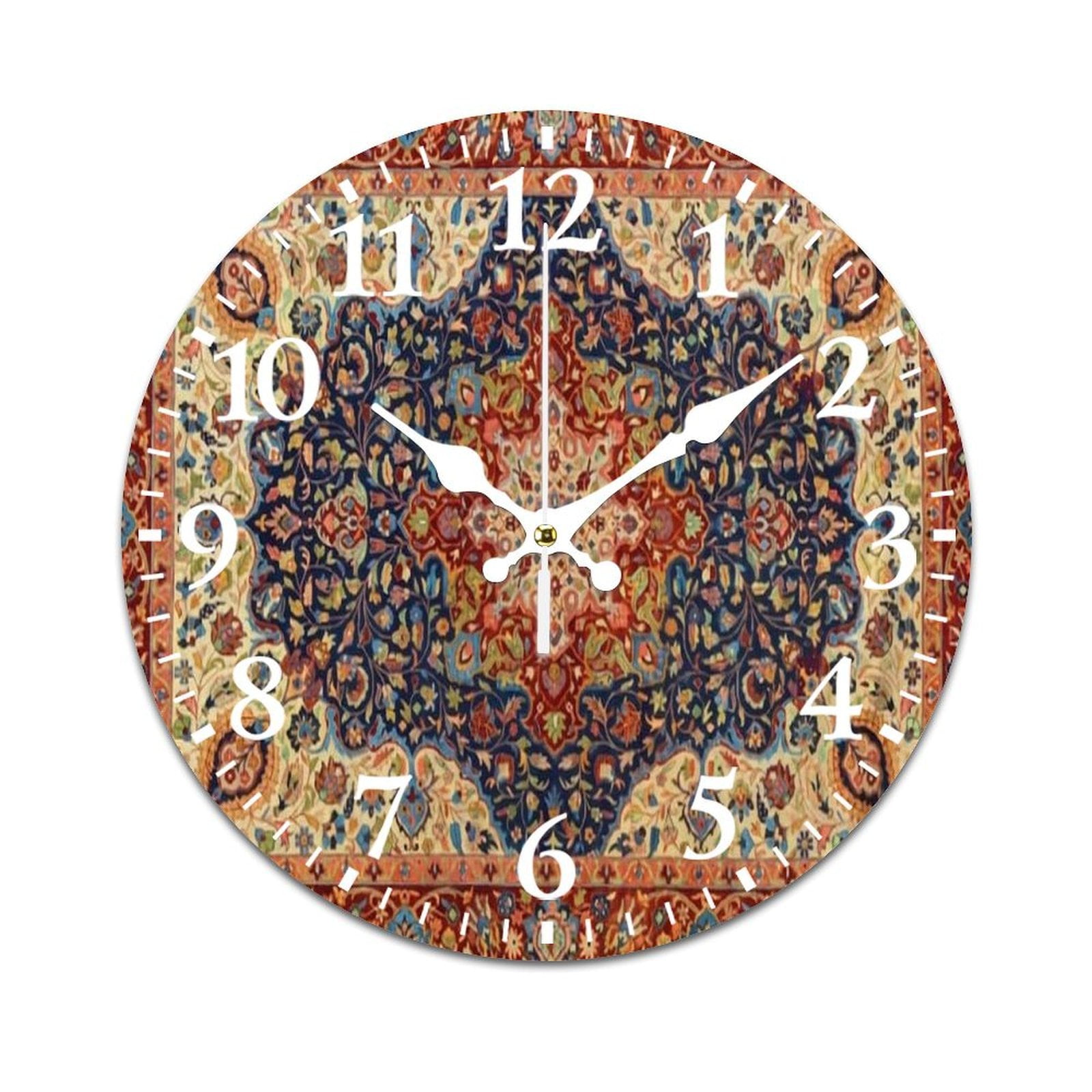 Authentic Indo Pattern Wall Clock Modern Design Clocks Wall Hanging ...