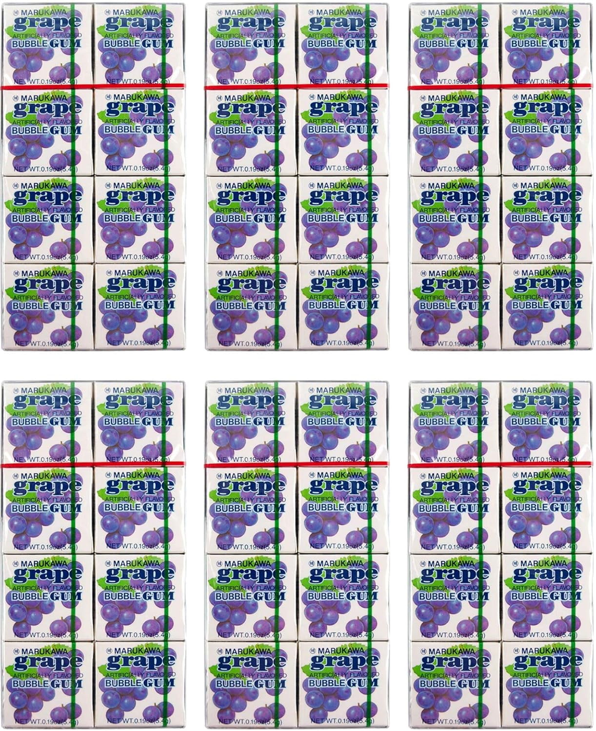 Authentic Japanese Marukawa Grape Flavored Fusen Gum Packs - Walmart.com