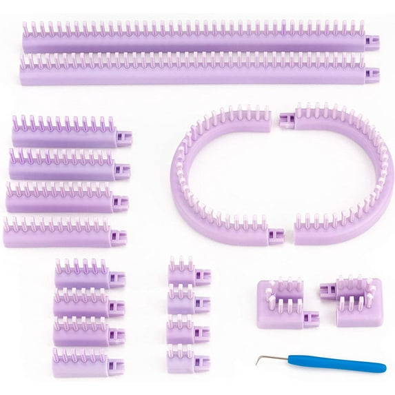 Authentic Knitting Board Adjustable Multi-Knit Loom, snap in parts ...