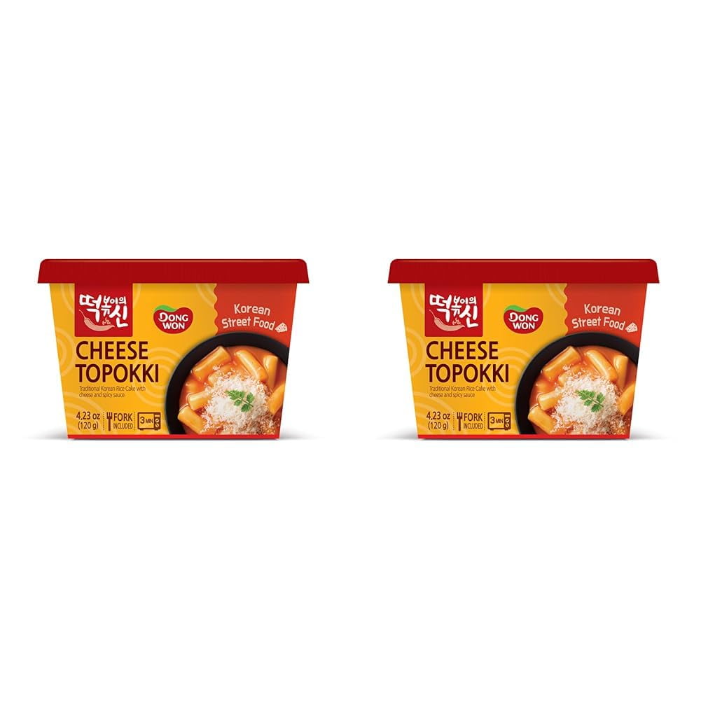 [] Authentic Korean Rice Cake Topokki with Creamy Cheese Flavor ...