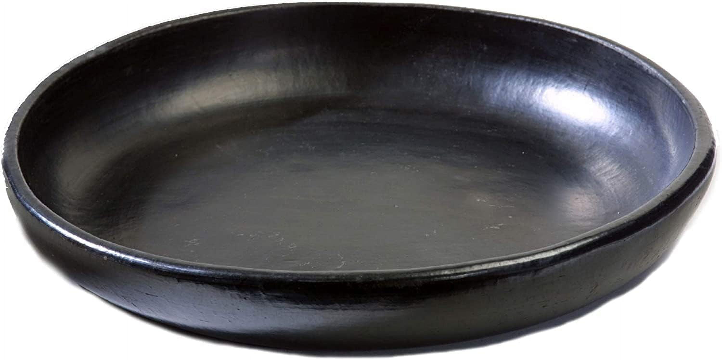 Authentic La Chamba Deep Plate - Elegant, All-Natural Black Clay Dish ...