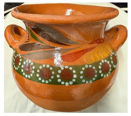 Authentic Large Mexican Barro Olla Jarro De Tonala Bola Grande Mexicana ...