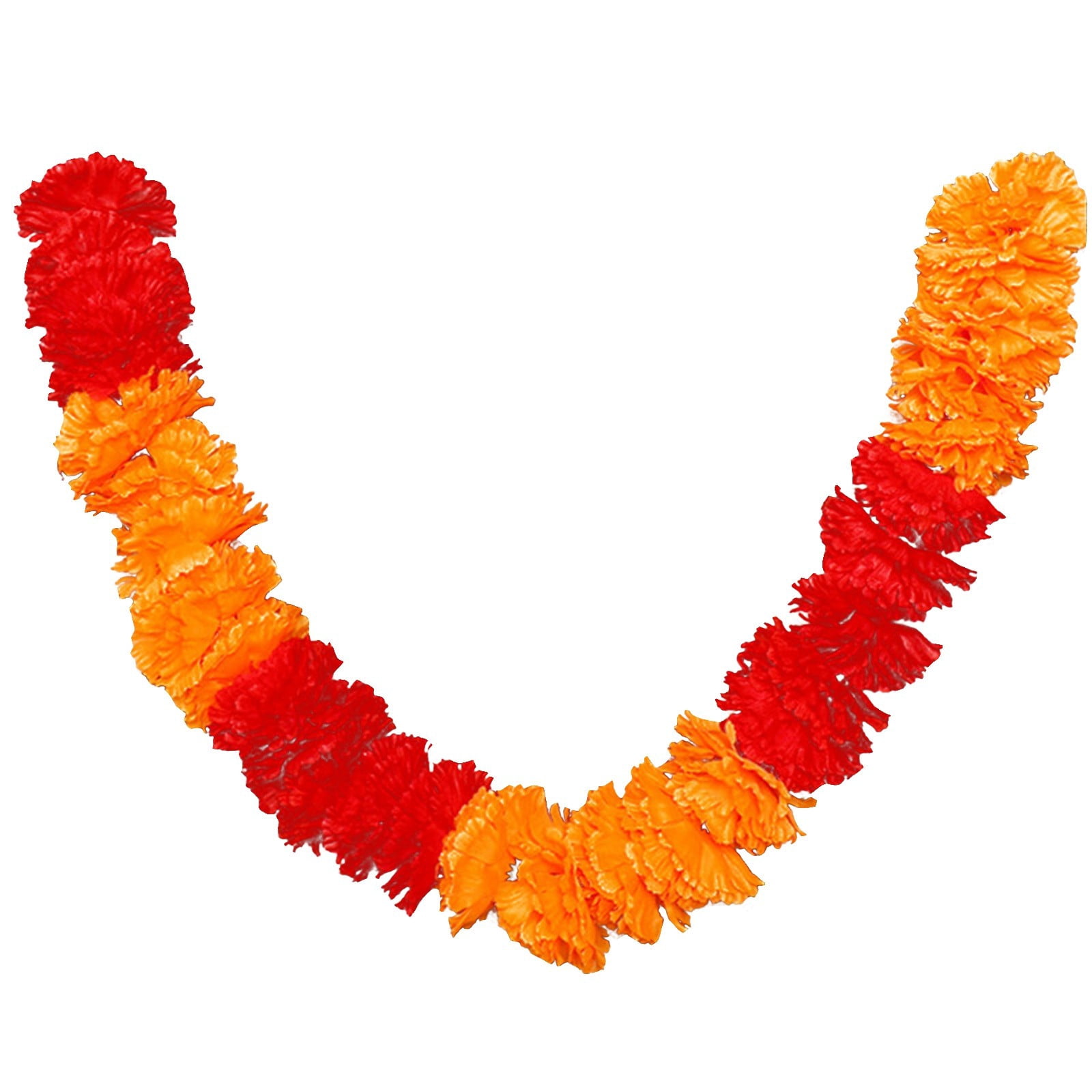 Authentic Marigold Flower Wreath - Halloween Decorations with 5 Vibrant ...