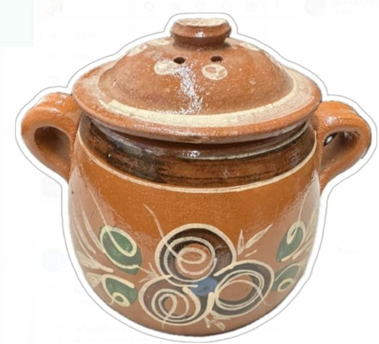 Authentic Mexican Barro Olla Jarro De Tonala Bola Grande Mexicana ...