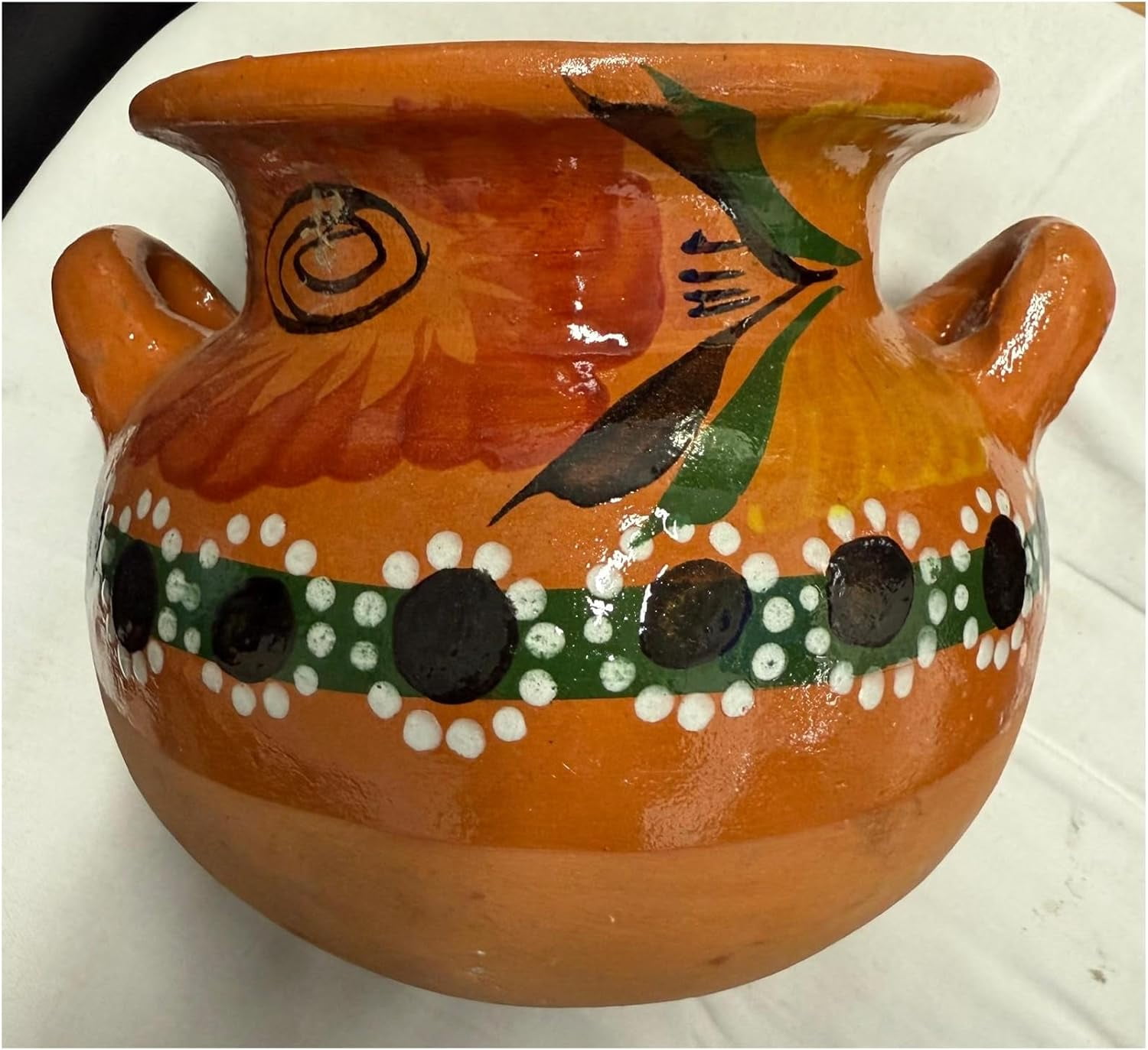 Authentic Mexican Barro Olla Jarro De Tonala Bola Grande Mexicana ...