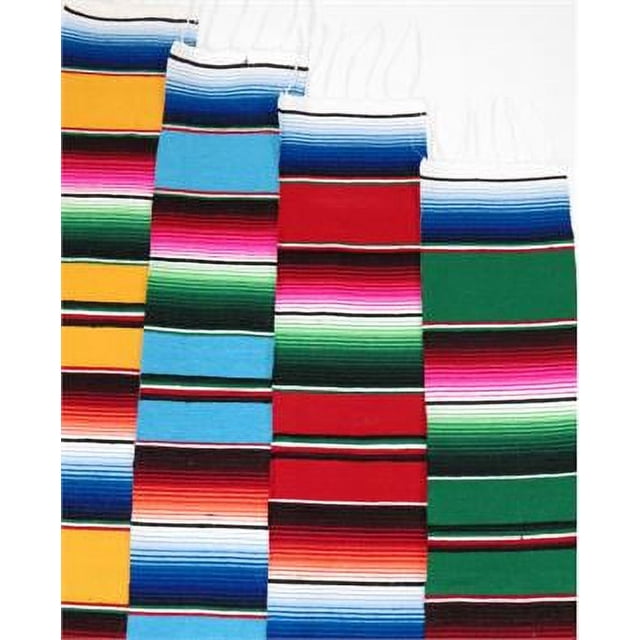 Authentic Mexican Sarape Table Runner | Vibrant Southwest Decor | 78 ...
