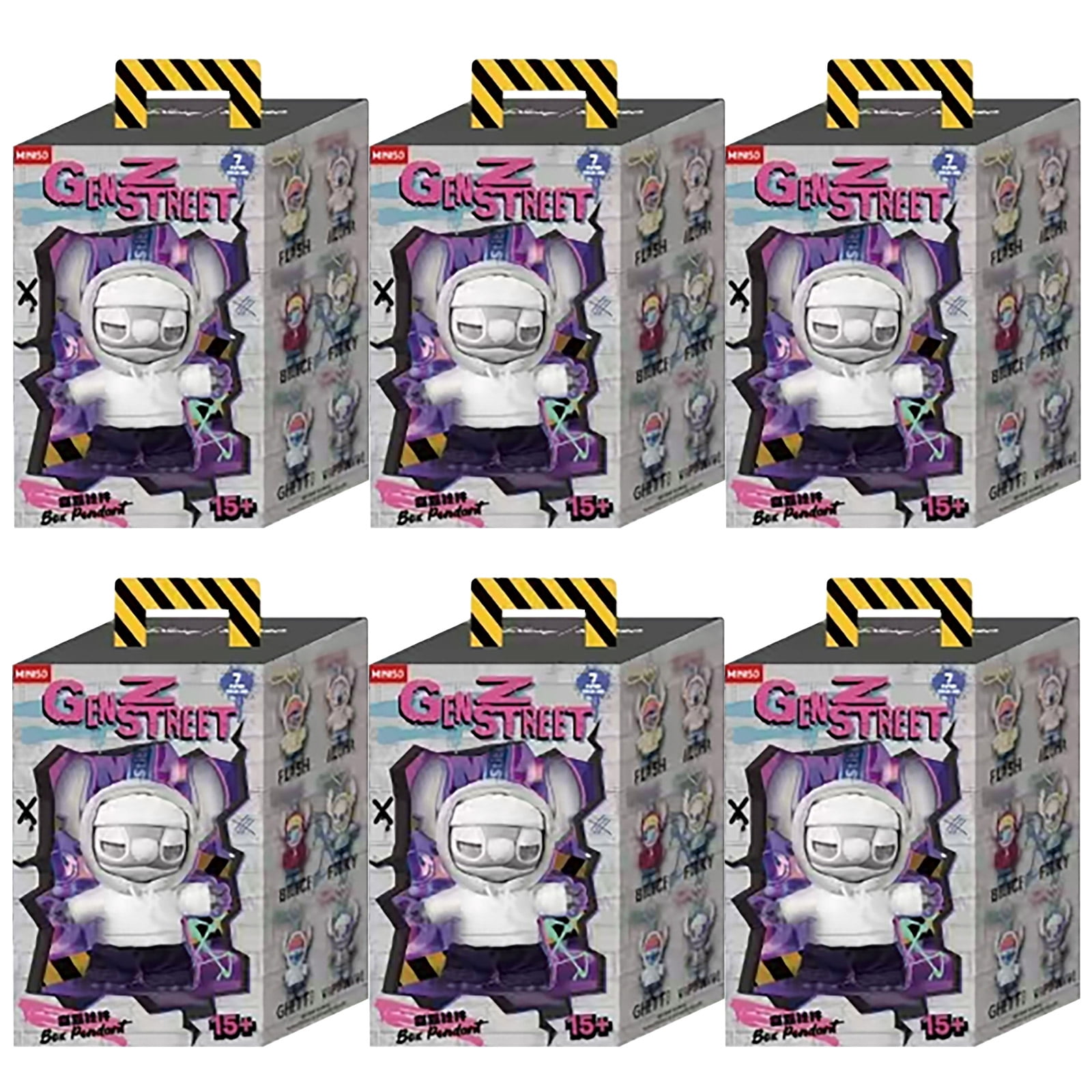 Authentic Miniso Dis ney Stitch Blind Box GenZ Street Vinyl Plush Doll ...