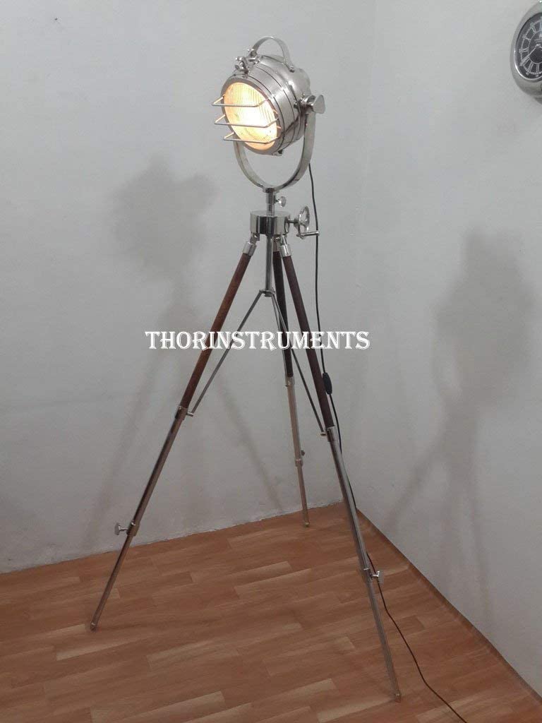 Authentic Model Chrome Spot Light Lamp With Tripod Stand Home Decor ...