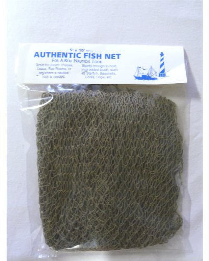 Authentic Nautical Fish Net - Decorative Use 5' X 10' New - Walmart.com