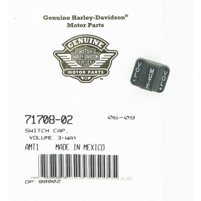 New OEM Genuine Harley-Davidson Switch Cap Volume 3-Way, 71708-02 ...