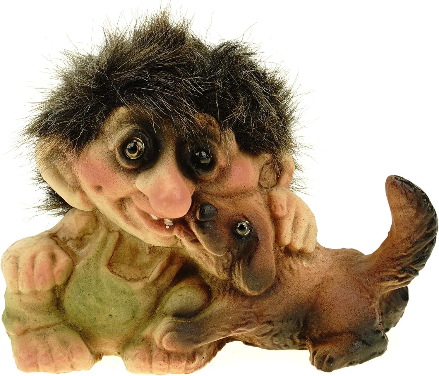 Authentic Nyform Troll Handmade Troll Kissing Dog - Walmart.com