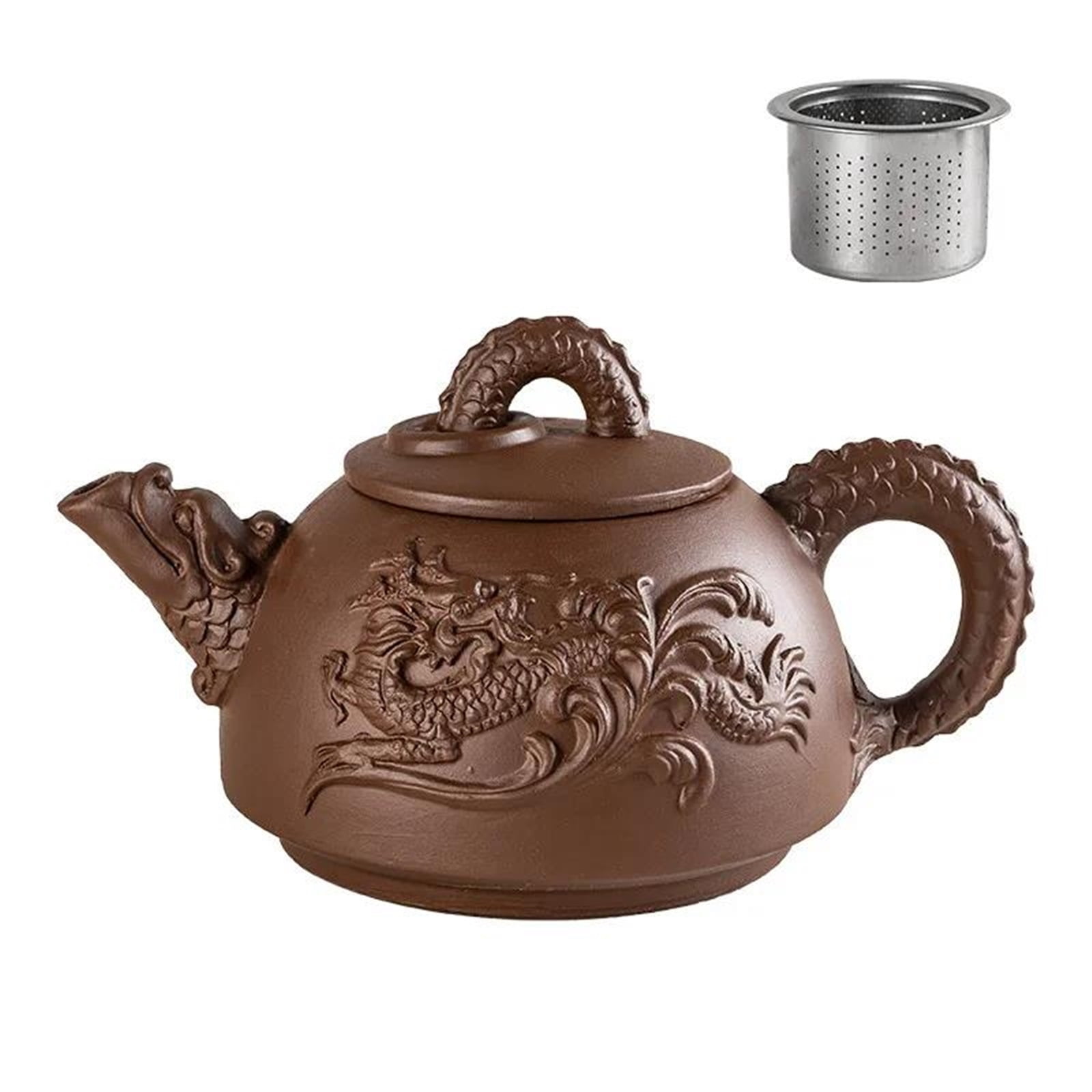 Authentic Purple Clay Tea Sets Handmade Dragon Teapot With Filter Tea ...
