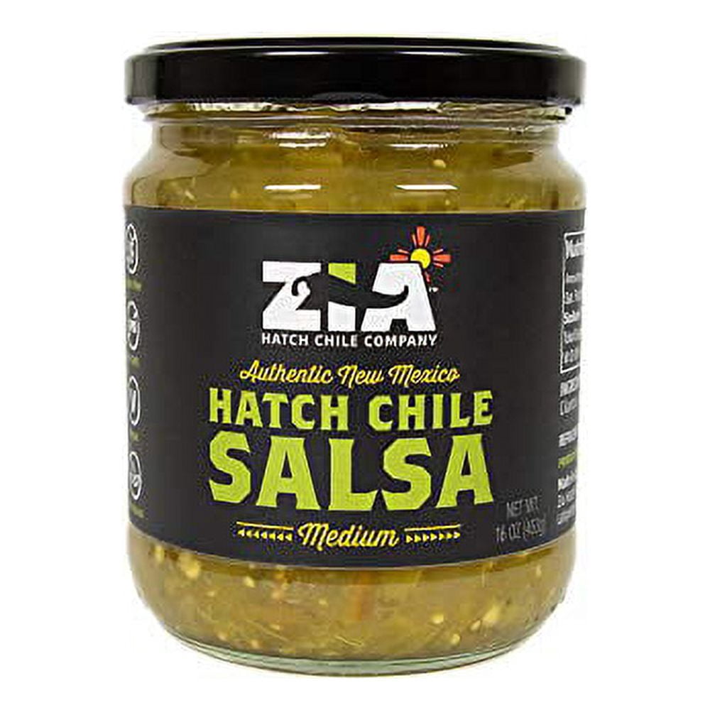 Authentic Roasted New Mexico Hatch Chile Salsa By Zia Green Chile ...