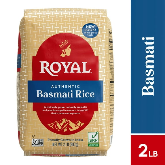 Authentic Royal Naturally Aged Indian White Basmati Rice, Long-Grain ...
