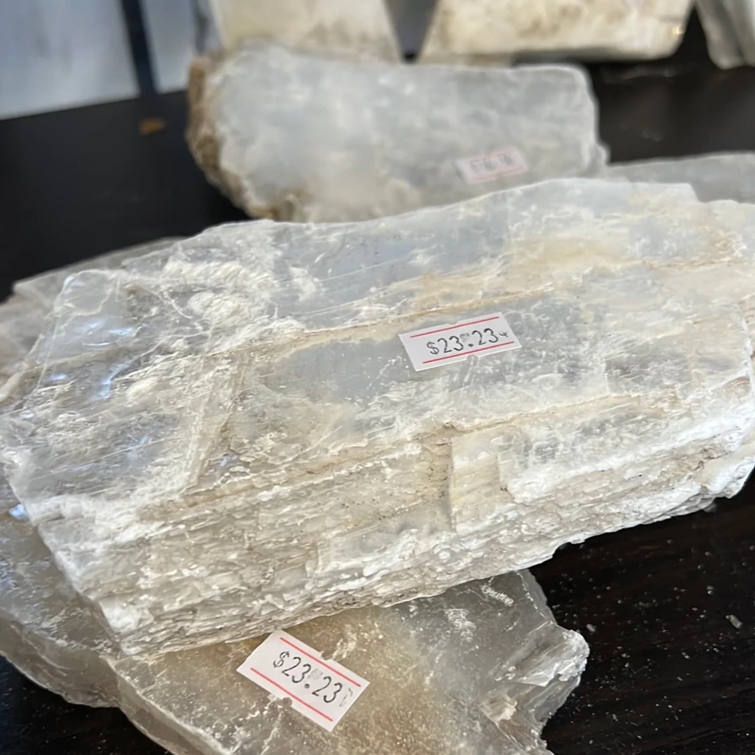 Authentic Selenite slab from Utah - Raw Gypsum - Walmart.com