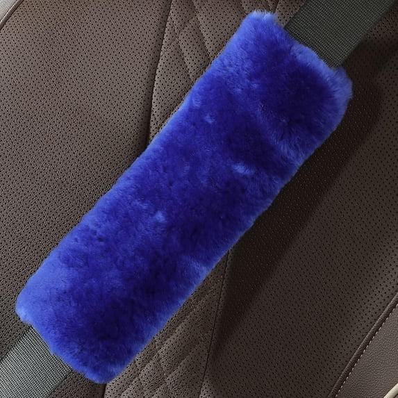 Authentic Sheepskin Car Seat Belt Pad,2 Pack Soft Seat Belt Cover for ...
