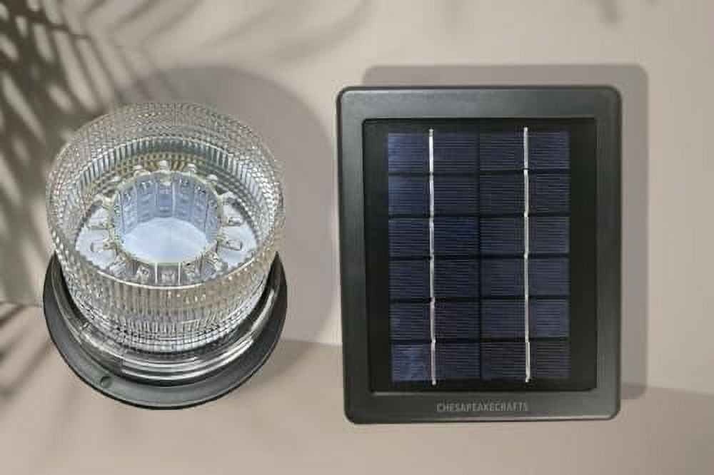 Authentic Solar Powered LED Revolving Beacon for Lawn Lighthouses ...
