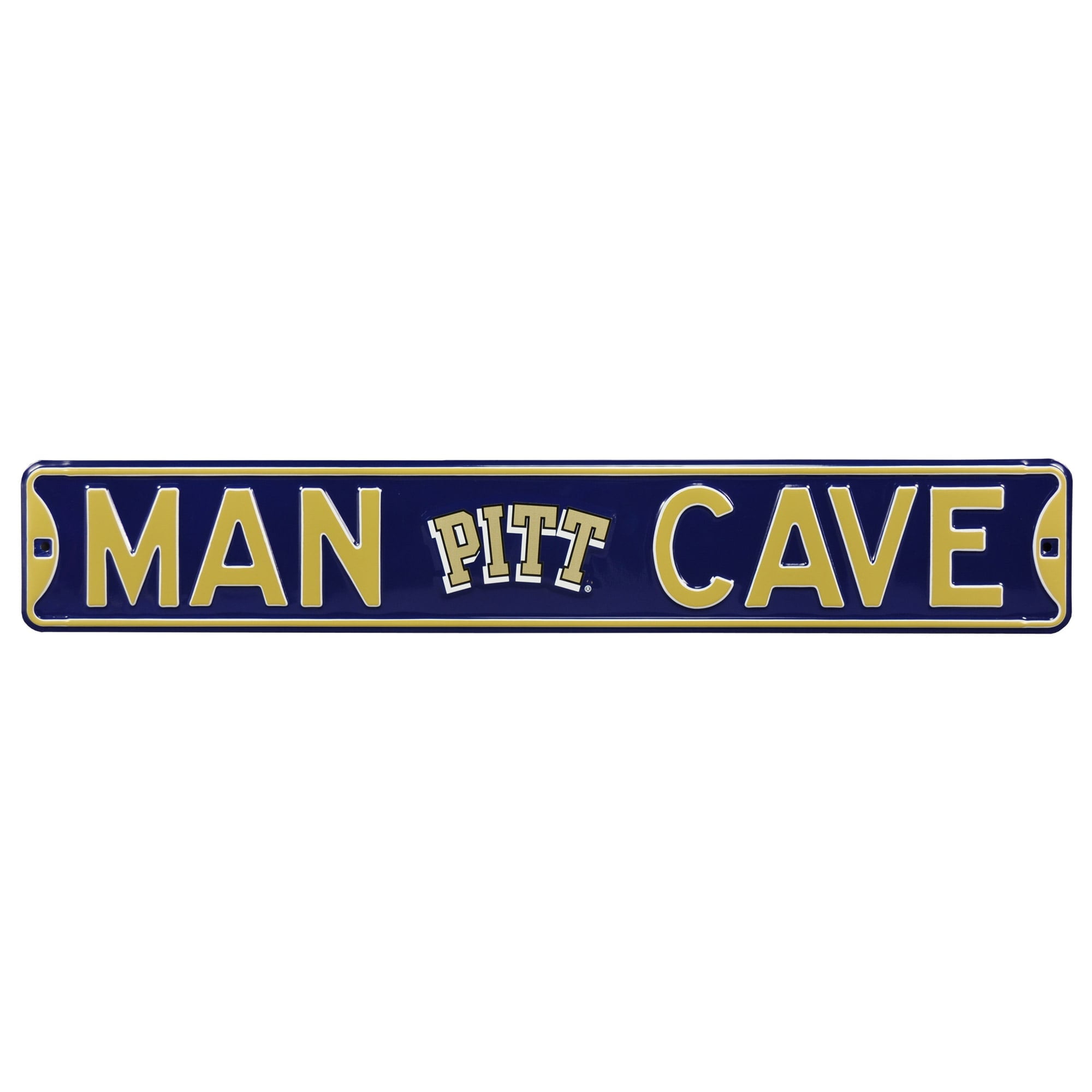 Navy Pitt Panthers 6" x 36" Man Cave Steel Street Sign - Walmart.com