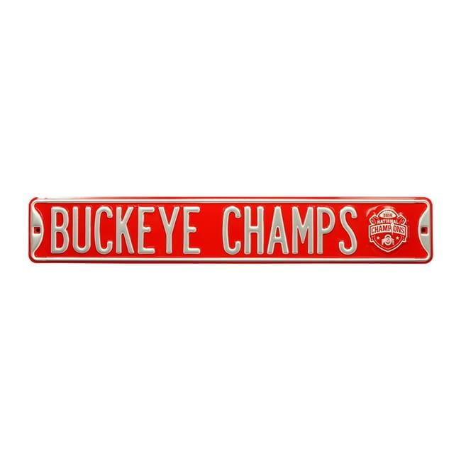 Authentic Street Signs 70417 2014 Buckeye Champs Logo - Walmart.com