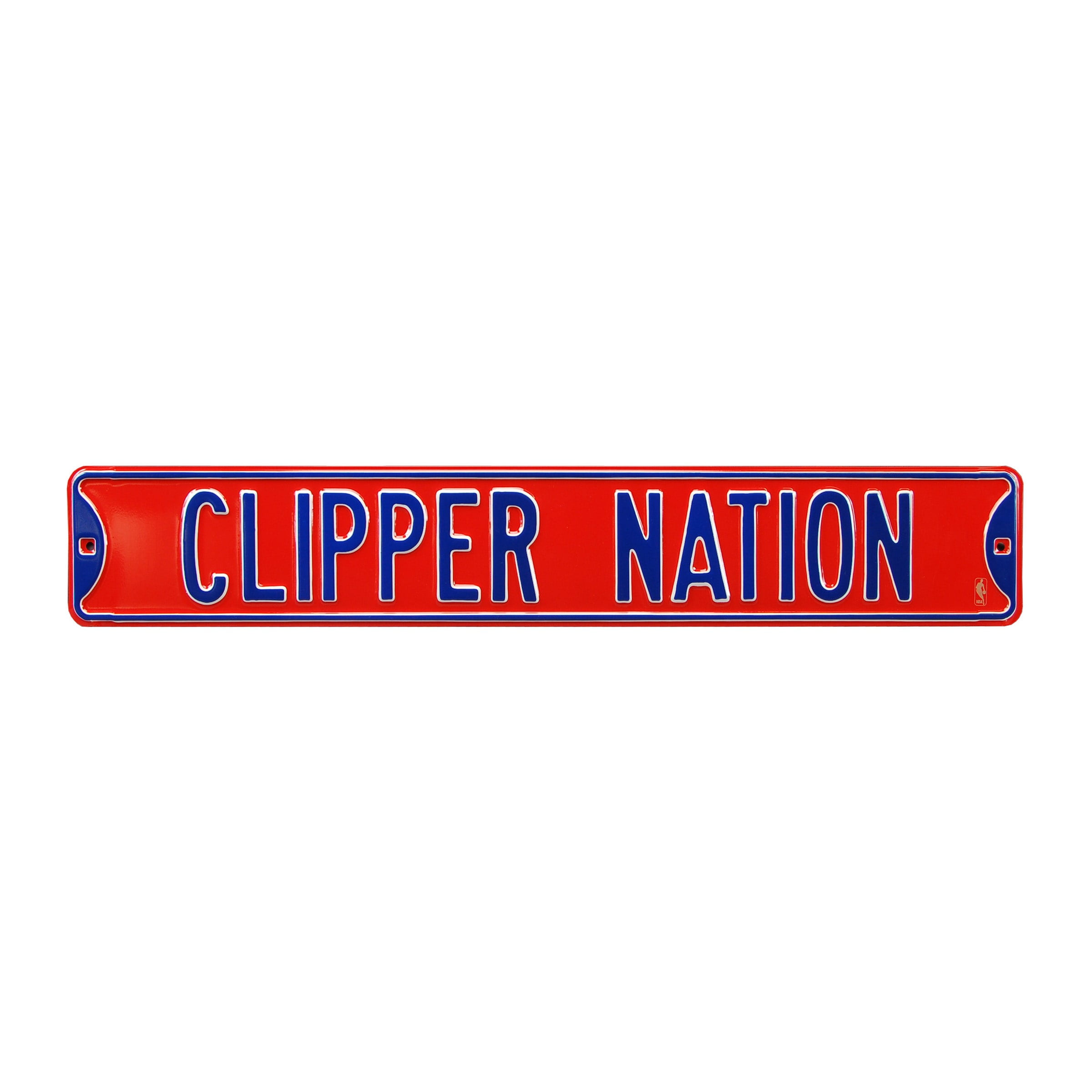 Red LA Clippers 6" x 36" Steel Street Sign - Walmart.com