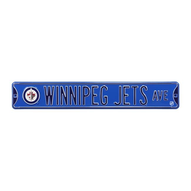 Authentic Street Signs Winnipeg Jets Avenue Blue Logo - Walmart.com