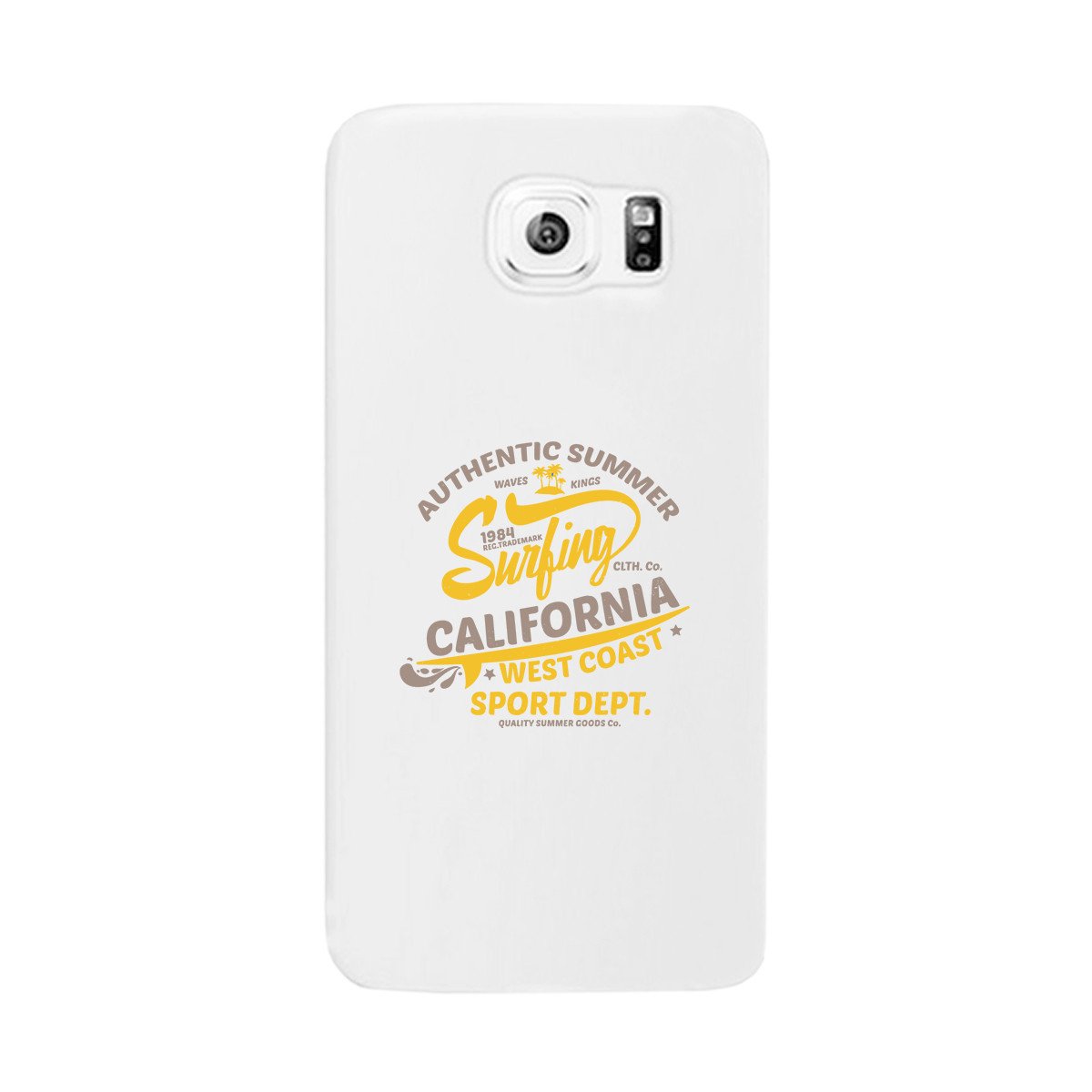 Authentic Summer Surfing California White Phone Case - Walmart Business ...