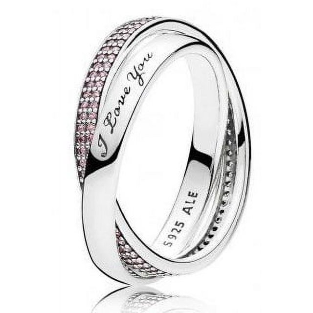 Authentic Sweet Promise Ring, Pink CZ 196546PCZ-50 EU 5 US - Walmart.com