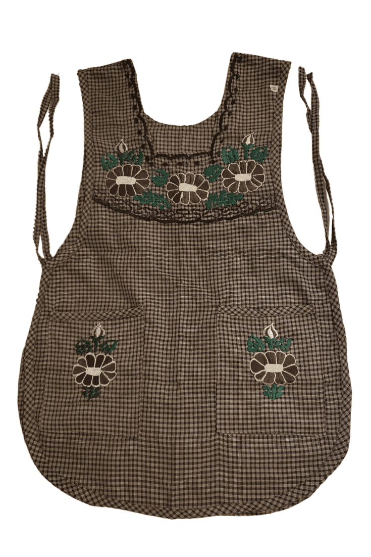 Authentic Traditional Mexican Apron for Women with Pockets and ...