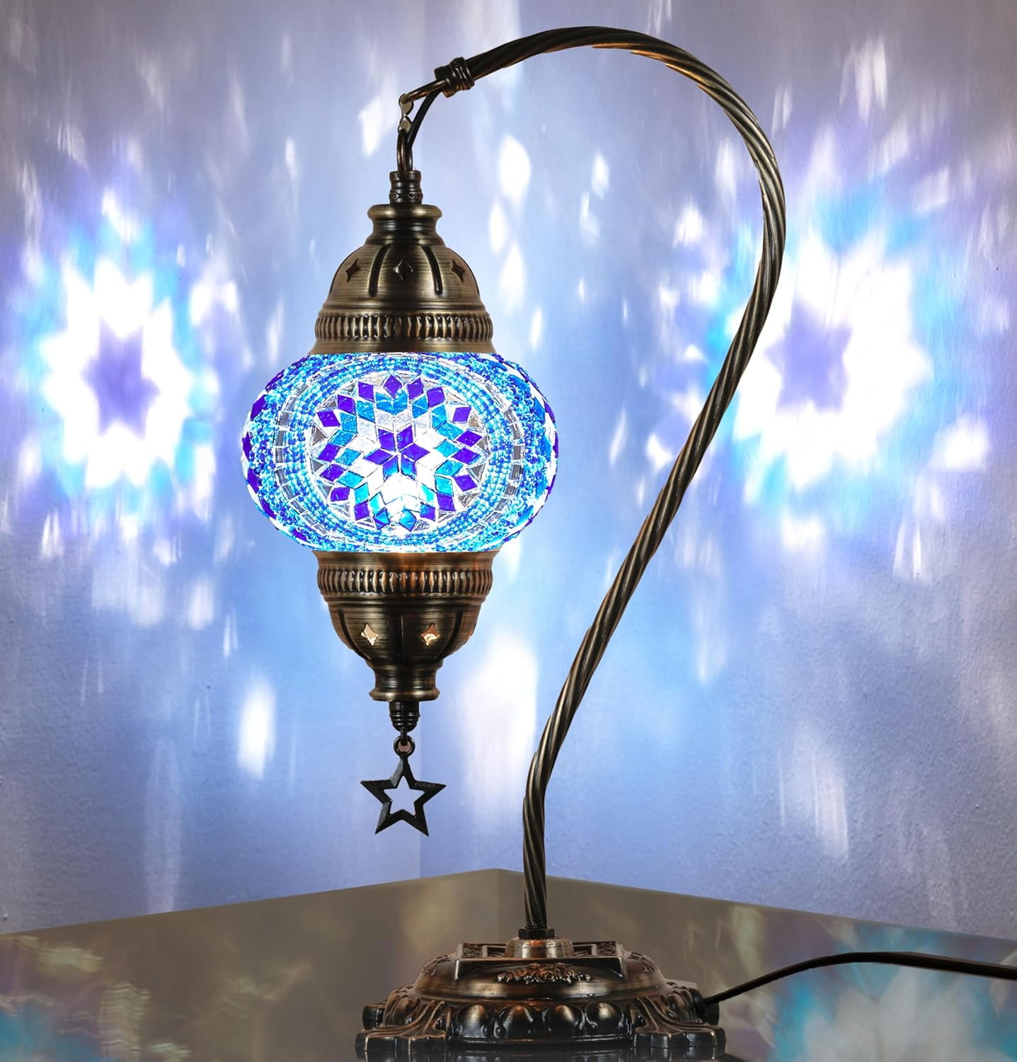 Authentic Turkish Lamp, Made in Turkey, Turkish Moroccan Mosaic Table ...