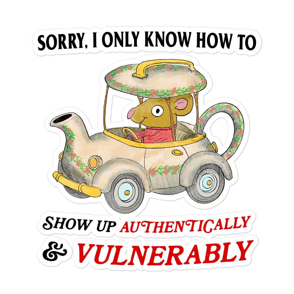 Authentic/Vulnerable Bubble-Free Stickers Vinyl Decal Cute Sticker ...