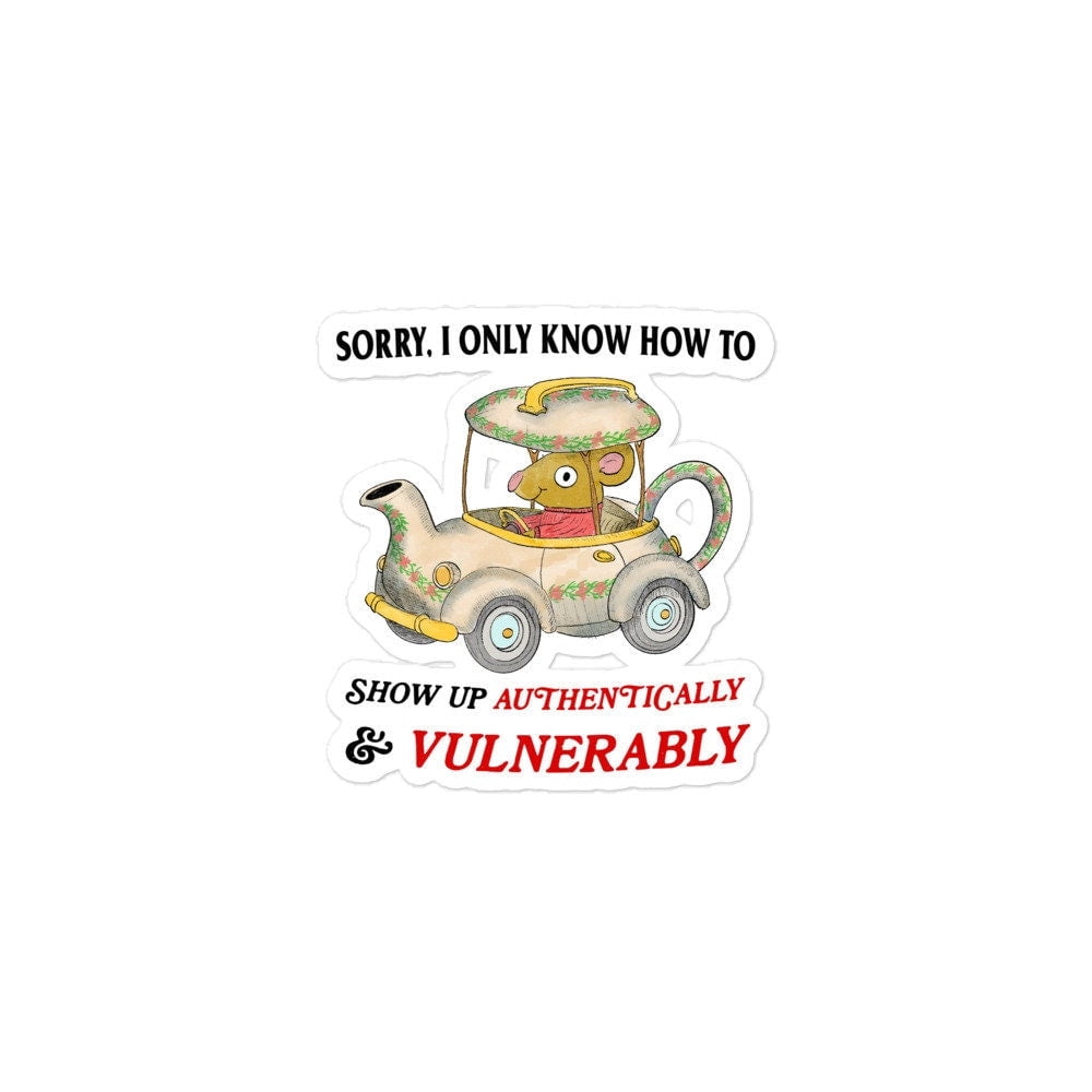 Authentic/Vulnerable Bubble-free stickers vinyl decal cute sticker ...