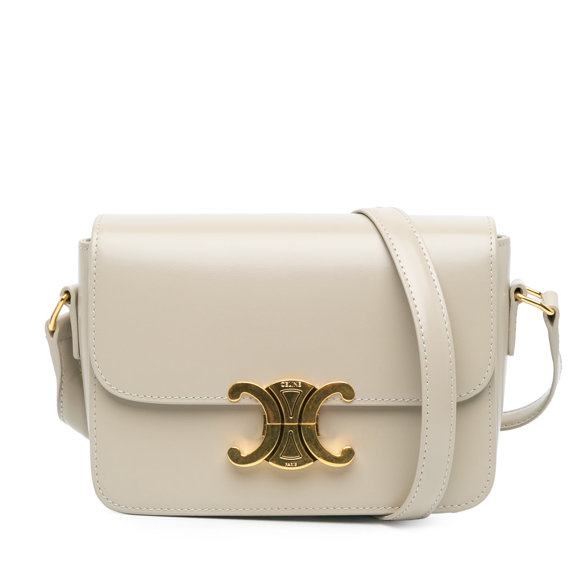 Pre-Owned Authenticated Celine Crossbody Bag Calf Ivory Women - Walmart.com