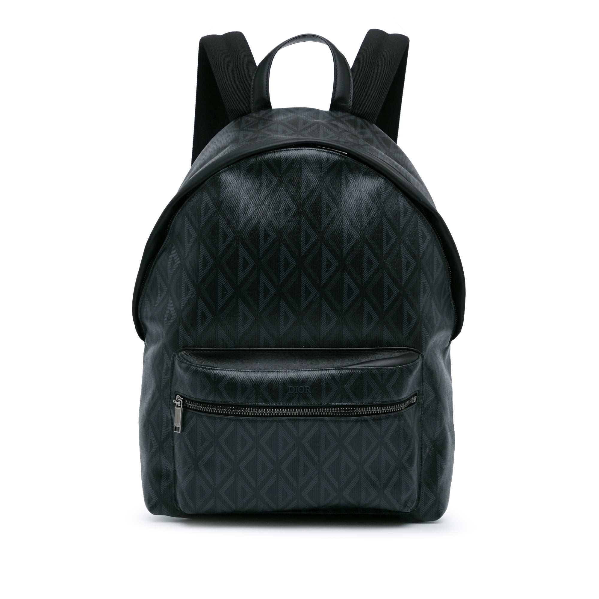 Pre-Owned Authenticated Dior Backpack Coated Canvas Black Women ...