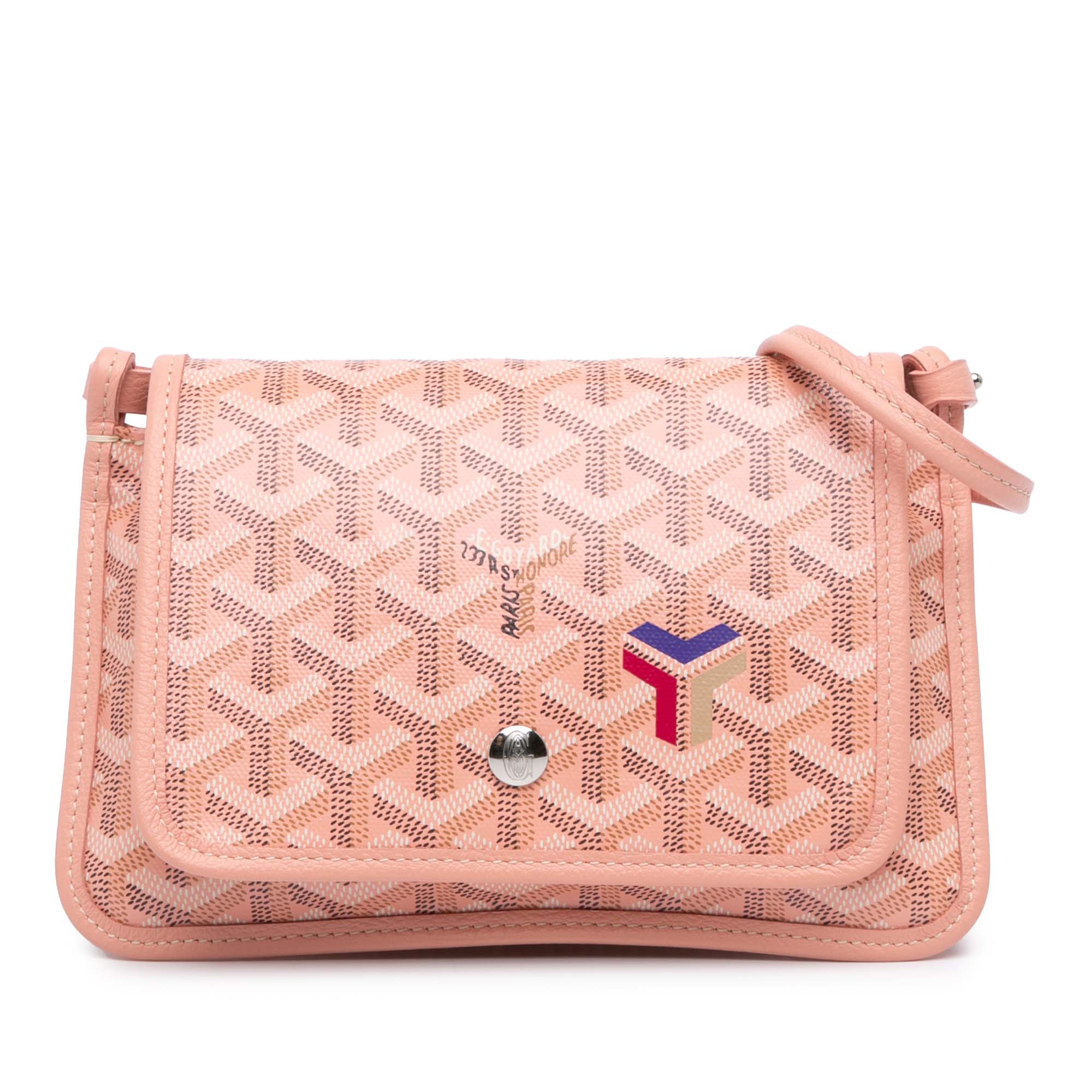 Pre-Owned Authenticated Goyard Crossbody Bag Coated Canvas Pink Women ...