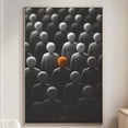 Authenticity Stand Out From Crowd Minimalist Conformity Concept Unique ...