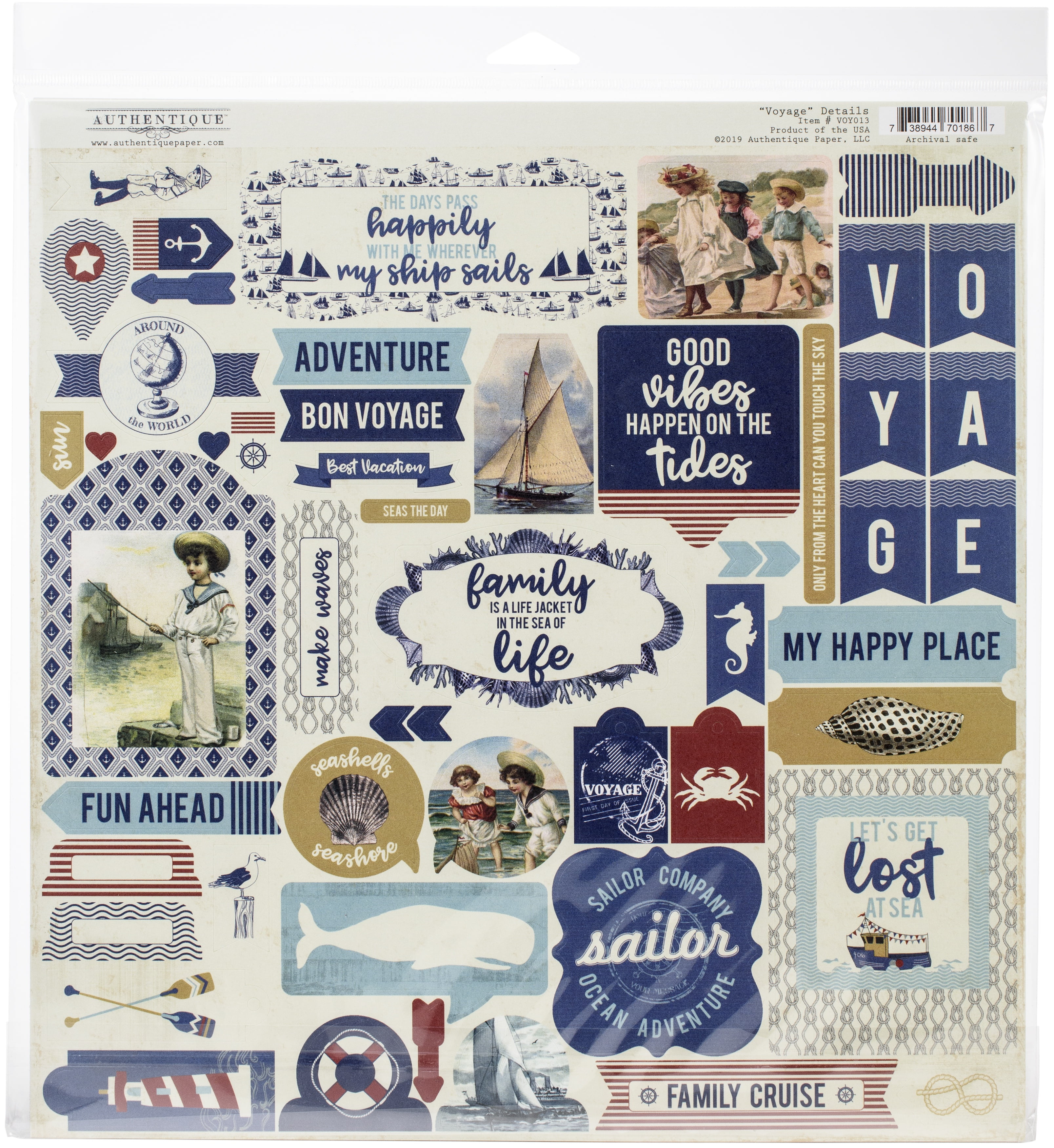 Authentique Collection Kit 12"X12"-Voyage - Walmart.com