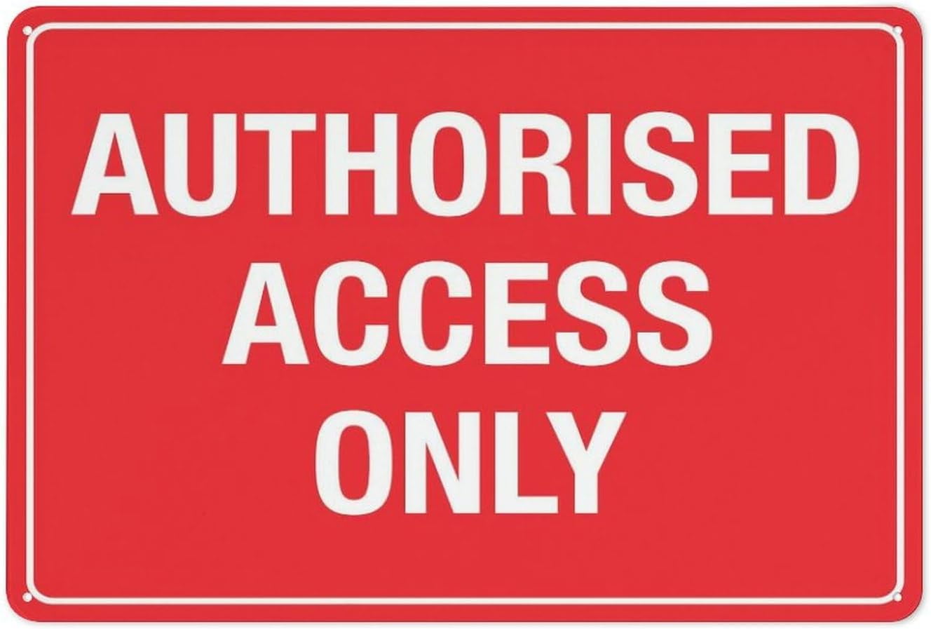 Authorised Access Only Retro Vintage Sign Home Bar Pub Kitchen ...