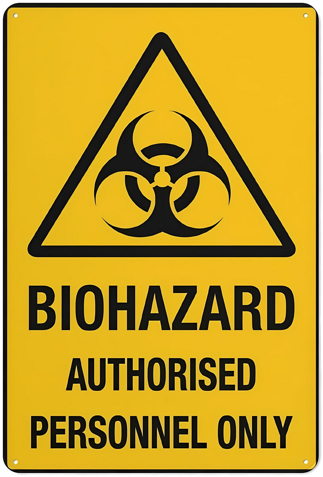 Authorised Personnel Only Safe Sign 12 x 8 Inches - Outdoor Use ...