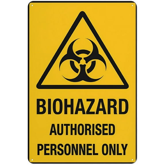 Authorised Personnel Only Safe Sign 12 x 8 Inches - Outdoor Use ...