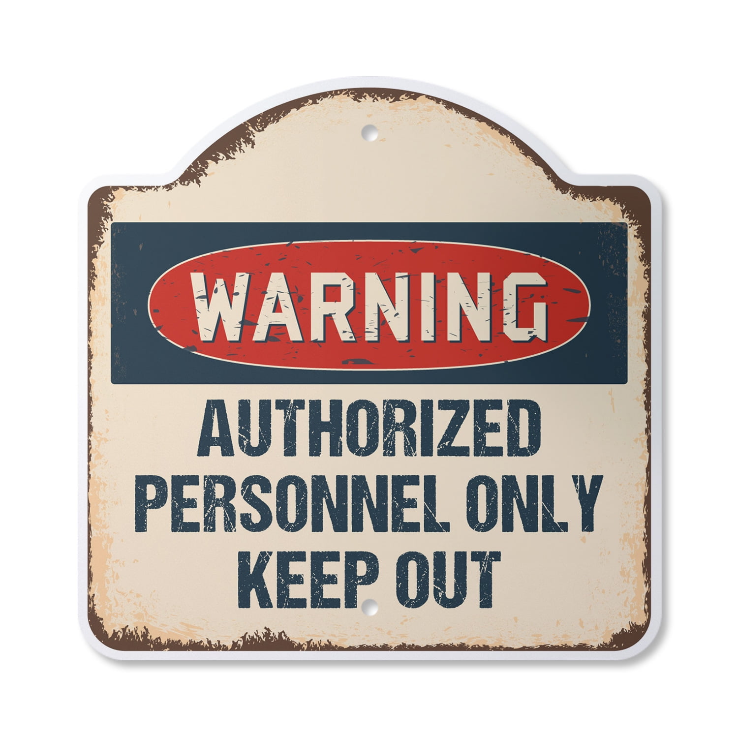 Authorized Personnel Only 12" X 12" Sign | Indoor/Outdoor Plastic ...